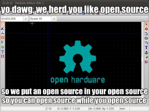 Open Source Hardware Logo in Kicad | Wayne and Layne