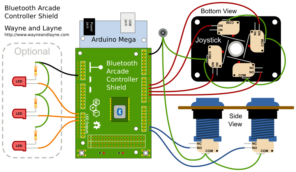 Bluetooth Arcade Controller | Wayne and Layne